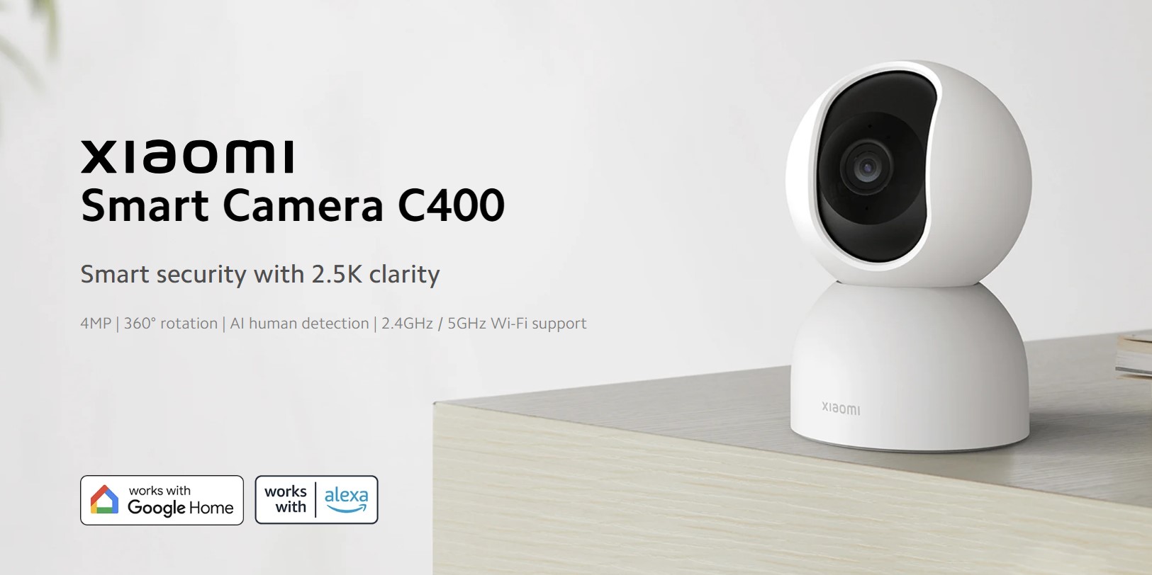 Xiaomi MJSXJ11CM C400 Smart Home Security Dome Wi-Fi IP Camera Price in Bangladesh